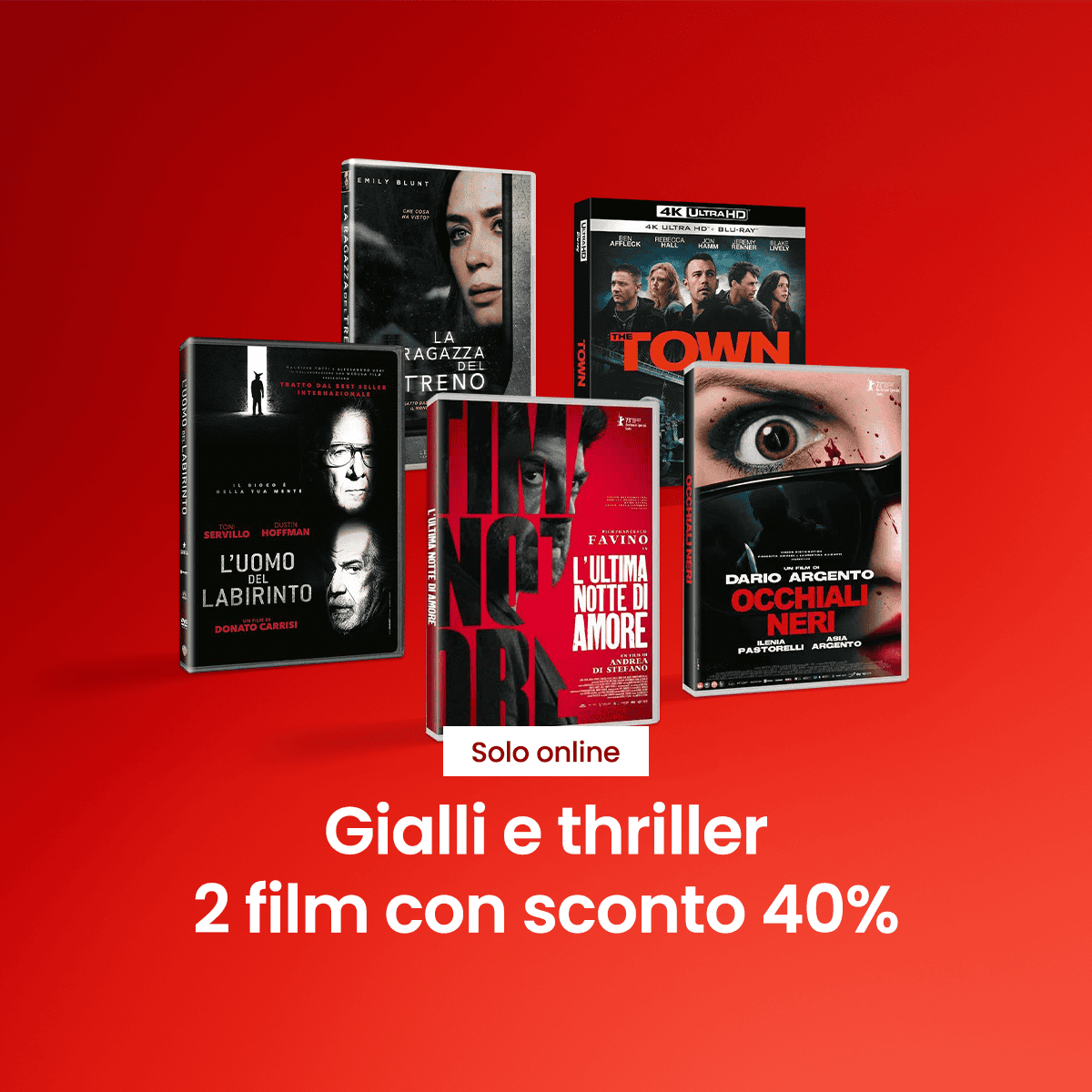 Gialli e Thriller: 2 film con sconto 40%