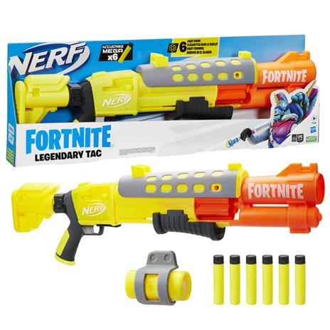Nerf Fortnite - Legendary TAC, blaster con tamburo a 6 dardi e ...
