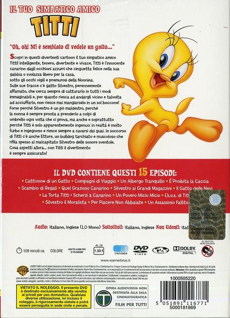 Il tuo simpatico amico Tweety - DVD - Film di Friz Freleng Animazione | Feltrinelli