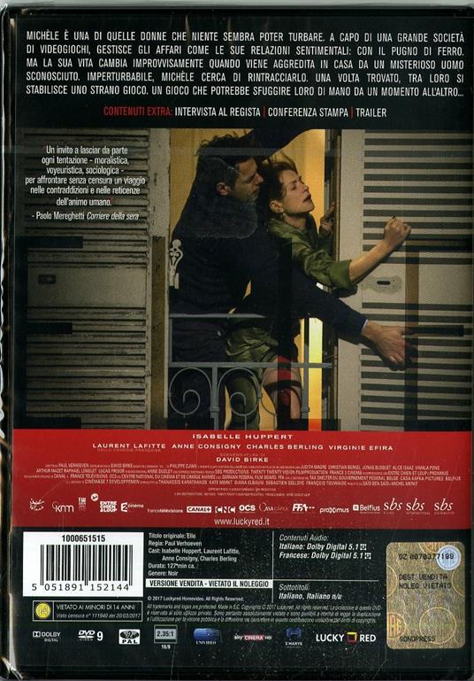 Elle (DVD) - DVD - Film di Paul Verhoeven Drammatico | laFeltrinelli