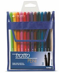 Pennarelli Tratto Pen. Confezione 12 colori assortiti - Tratto ...